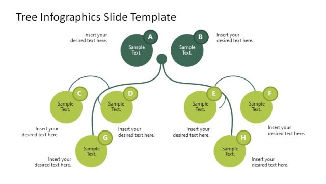Circular Infographic Flow Chart in Green Color Scheme - SlideModel