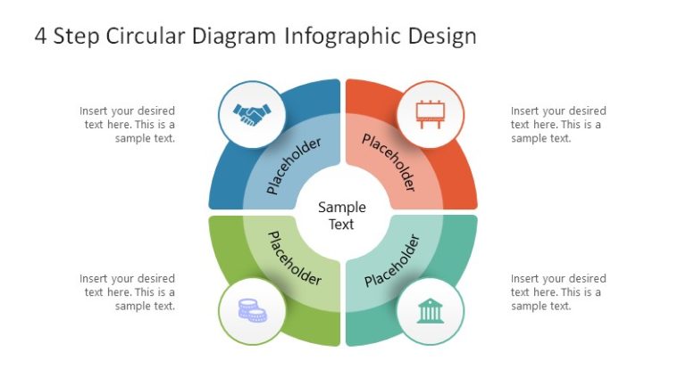 Four Step Infographic Circular Diagram for PowerPoint - SlideModel