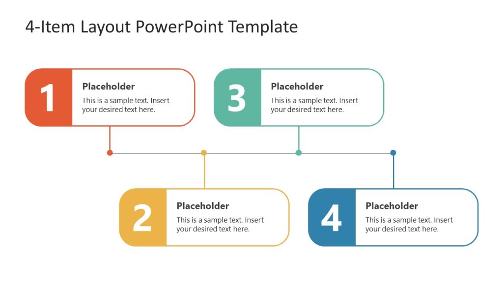 PPT 4-Item Template Design for Presentation - SlideModel
