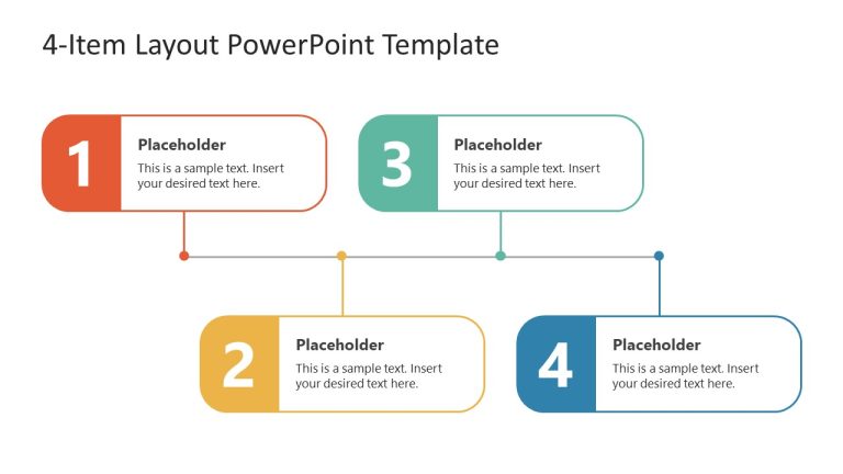 PPT 4-Item Template Design for Presentation - SlideModel