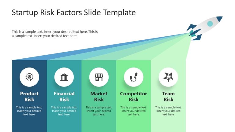 Startup Risk Factors with Seven Columns Diagram - SlideModel