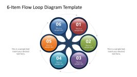 6-Item Flow Loop PPT Diagram for Presentation - SlideModel