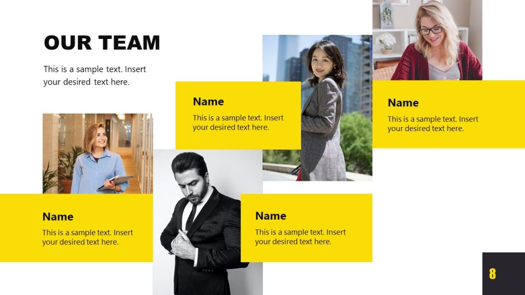 Our Team Presentation Slide - Job Search PPT Template - SlideModel