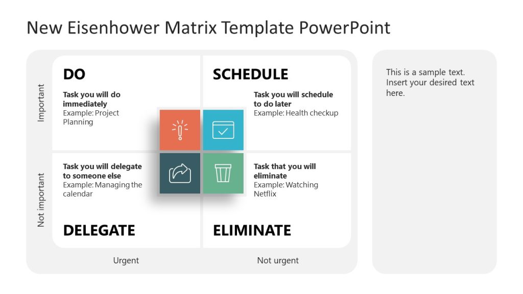 New Eisenhower Matrix Chart Template - SlideModel