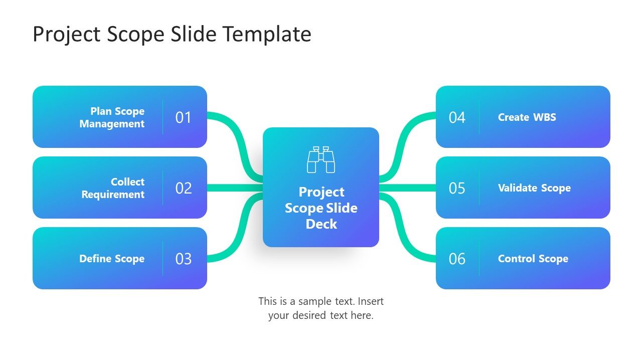 Cover Slide for Project Scope Template - SlideModel