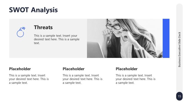 SWOT Analysis Slide for Threats - SlideModel
