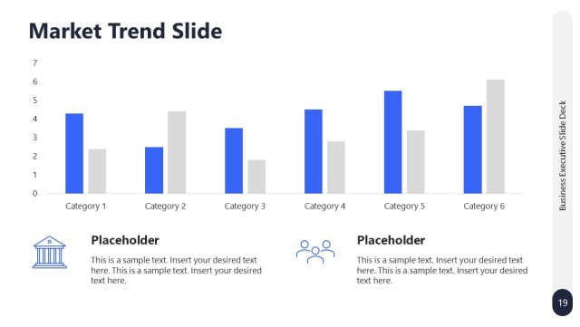 Double Columns Data Chart - Market Trend Slide - SlideModel