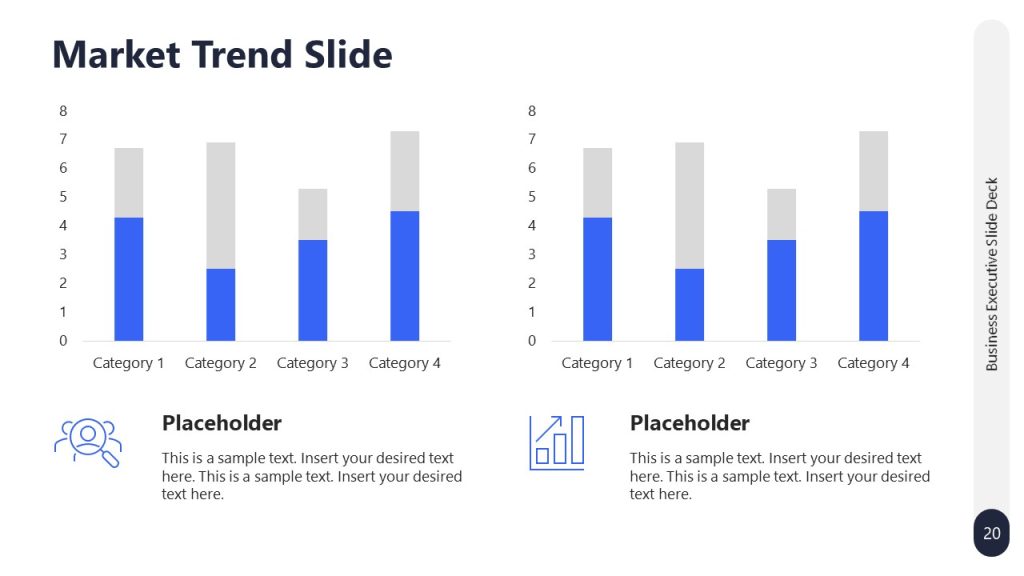 Two Column Charts for Market Trend Presentation - SlideModel