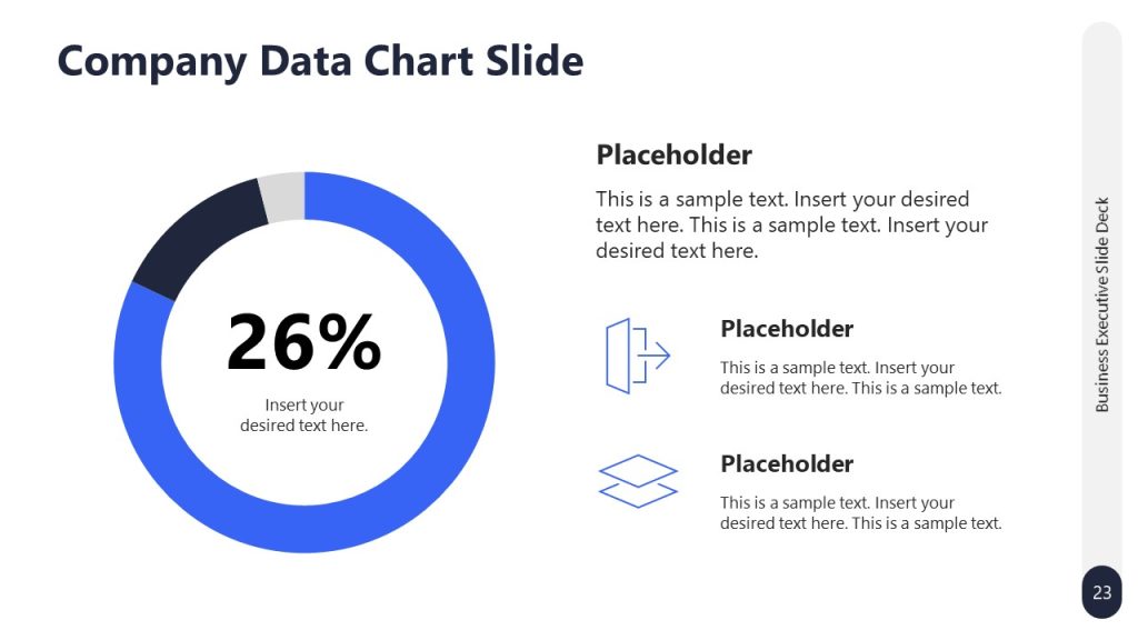 Company Data Chart PPT Slide - SlideModel