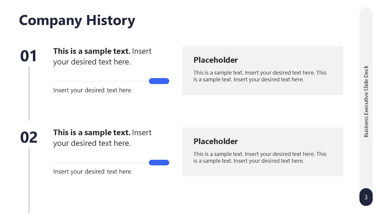 Business Executive PowerPoint Slide Deck Template