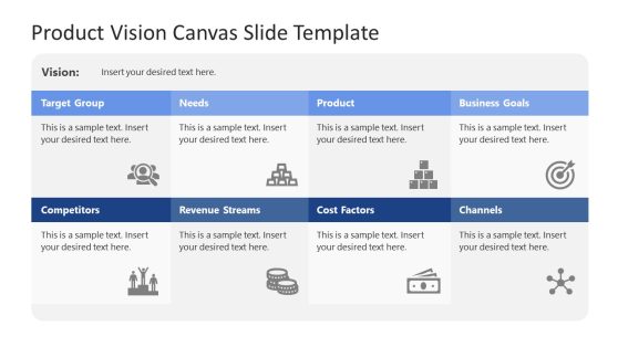 Product Vision Canvas PPT Template - SlideModel