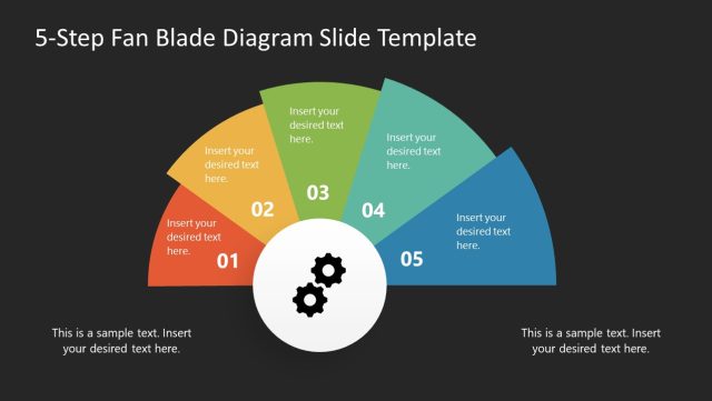 Editable 5-Step Fan Blade Diagram for PowerPoint - SlideModel Editable 5-Step Fan Blade Diagram for PowerPoint - SlideModel