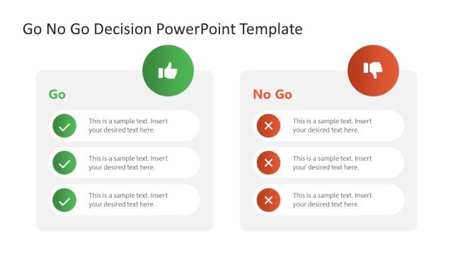 Creative Go No Go Decision Slide Template - SlideModel