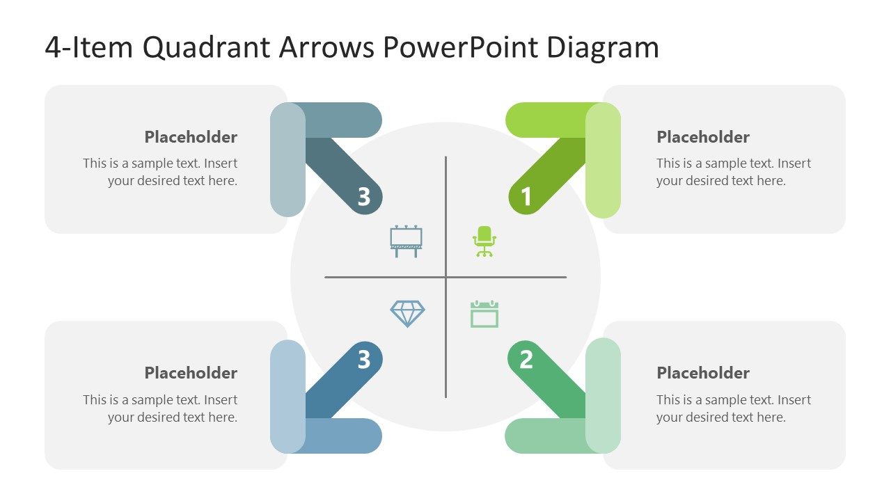 Four Arrows Diagram for PowerPoint - SlideModel