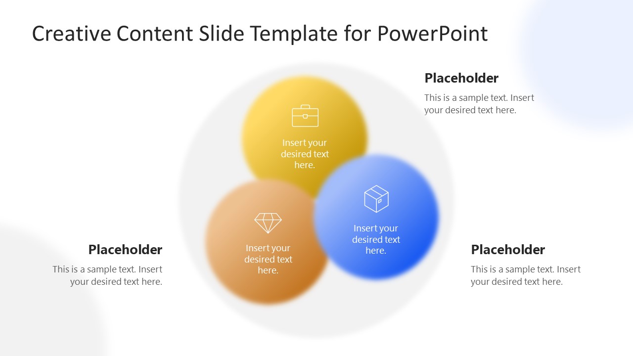 Blurred Circles PowerPoint Roadmap