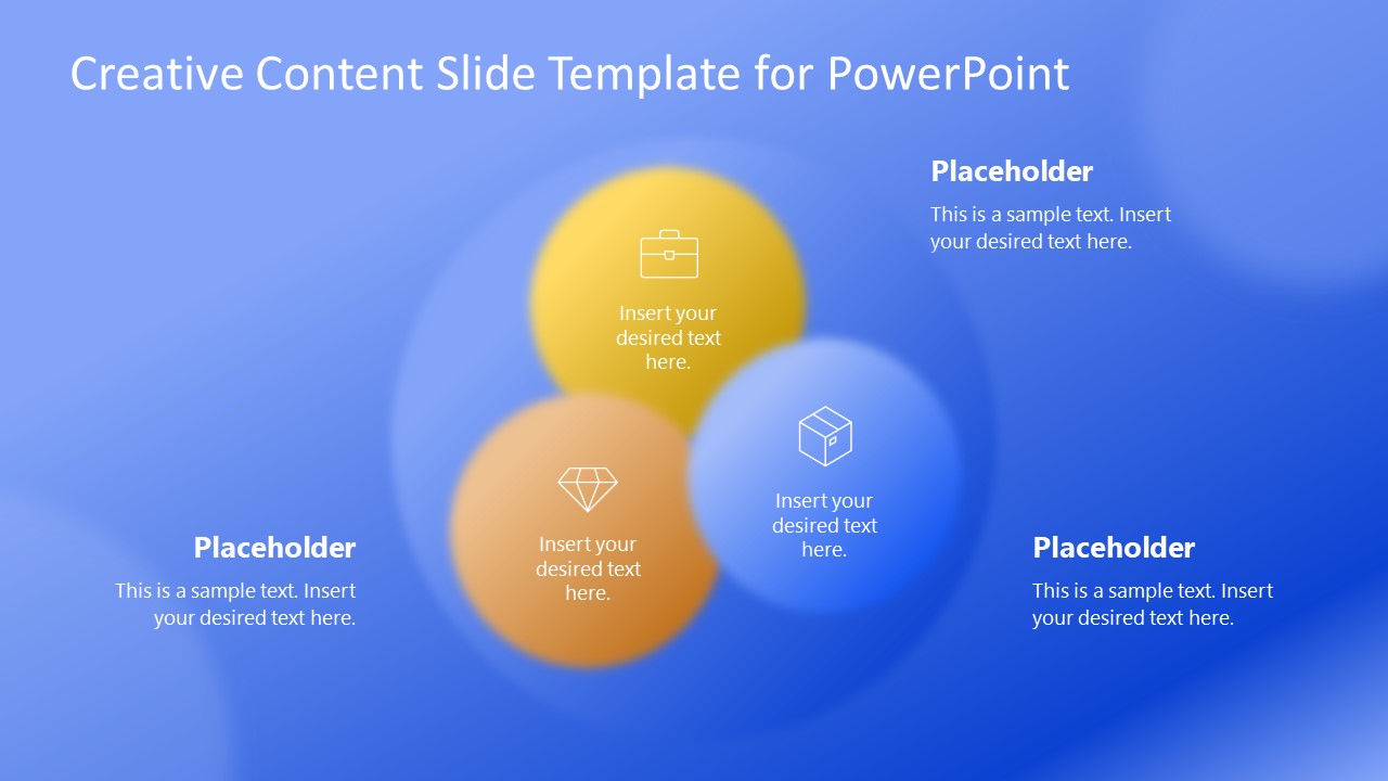 Blurred Circles PowerPoint Roadmap