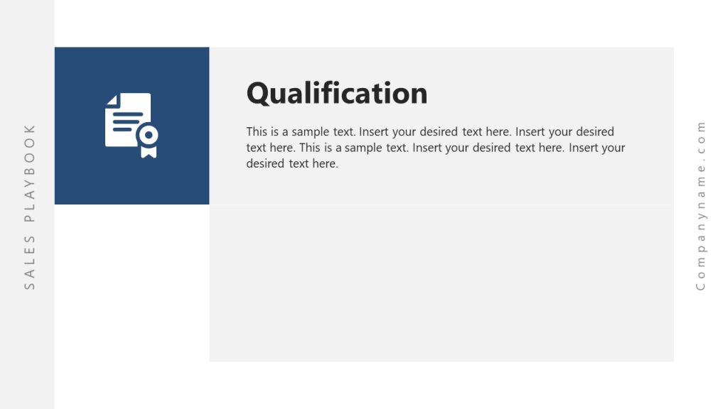 Qualification Slide for Sales Process Steps Presentation - SlideModel
