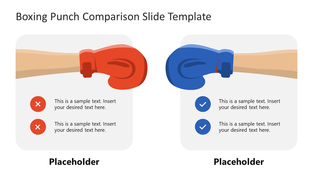 Boxing Punch Comparison PowerPoint Template & Google Slides
