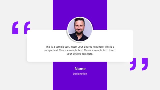 Editable Client Testimonial Presentation Slide - SlideModel