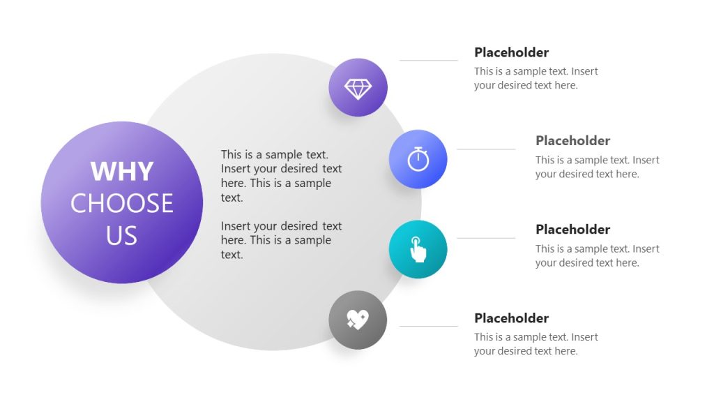 PowerPoint Why Choose Us Slide Template Circular Diagram - SlideModel PowerPoint Why Choose Us Slide Template Circular Diagram - SlideModel
