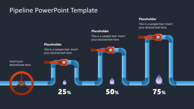 Water Pipeline Diagram for PowerPoint Template - SlideModel