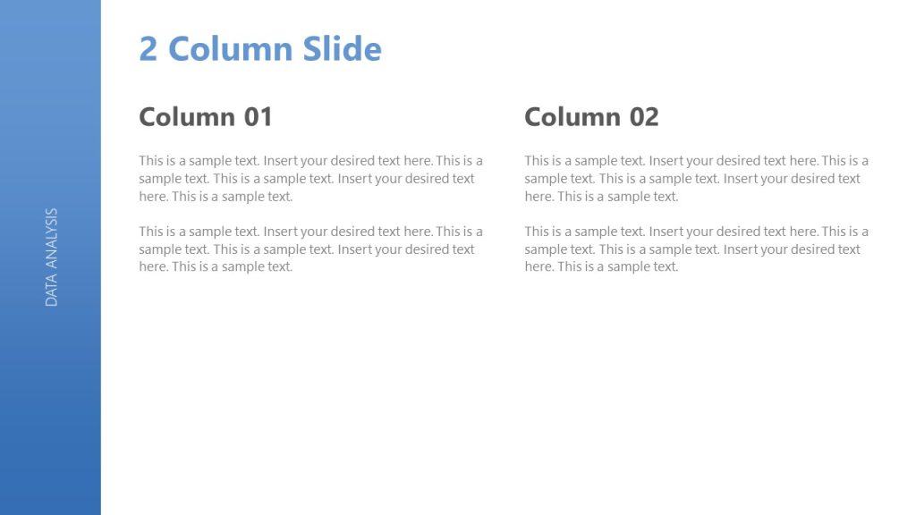 Editable 2 Columns Slide - Data Analysis Template - SlideModel