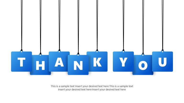 Hanging Strings Diagram - Thank You Slide - SlideModel