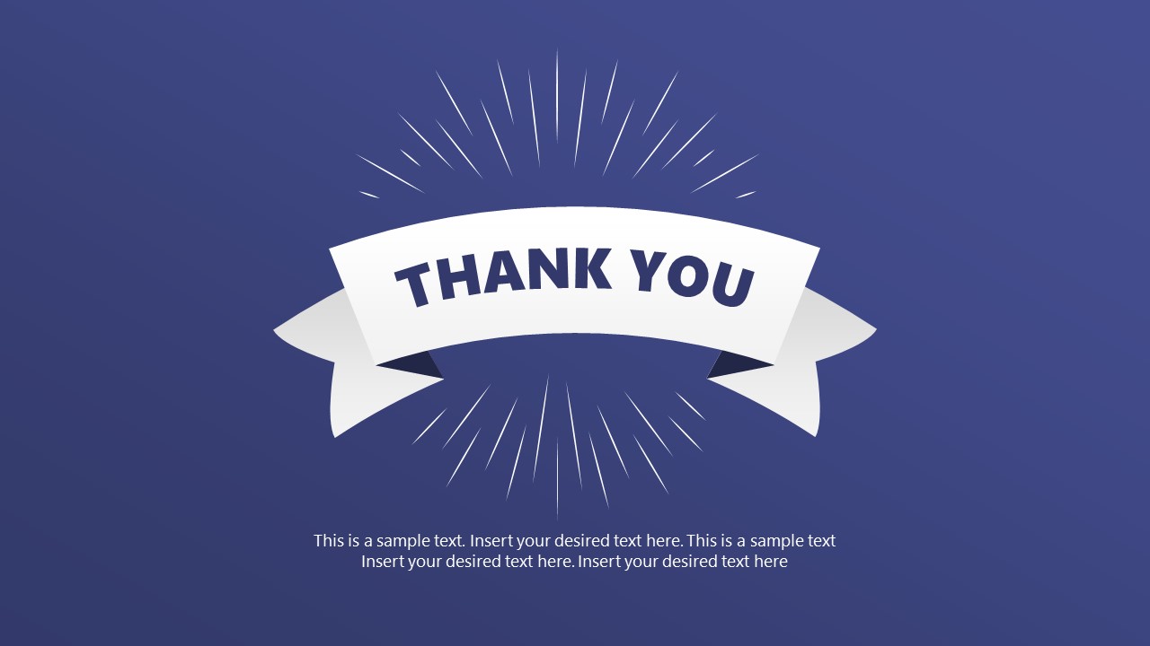 Modern Thank You Slide Template For PowerPoint