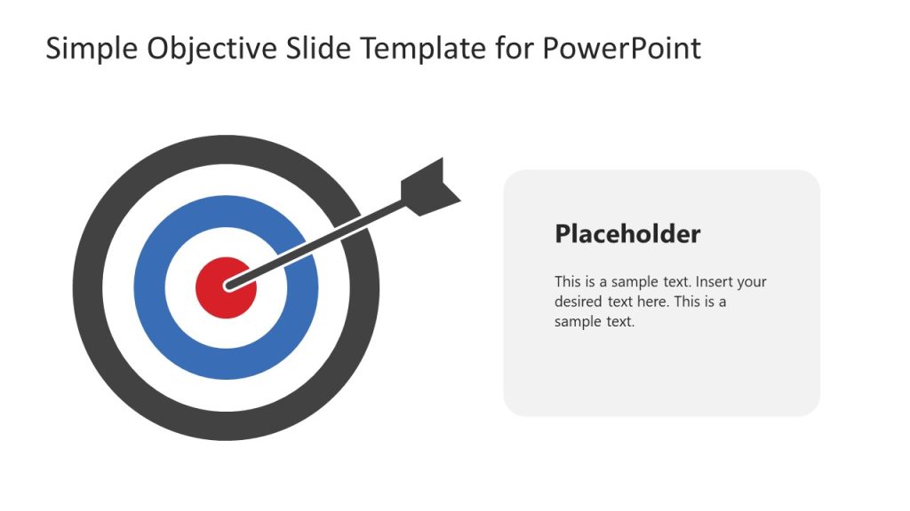Simple Objective Slide PowerPoint Template for Presentation - SlideModel