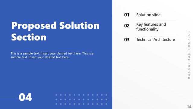 Proposed Solution Section Slide - SlideModel