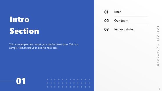 Intro Section Slide For Hackathon Project Slidemodel