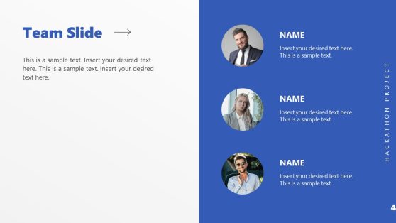 Team Slide for Hackathon Project Presentation - SlideModel