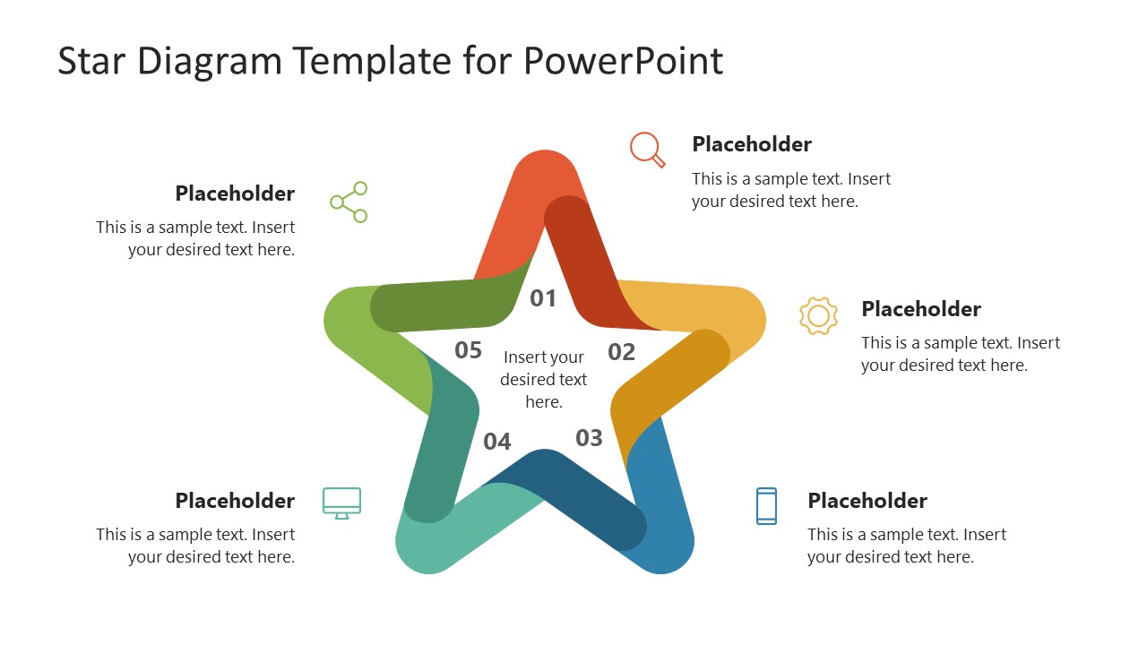 Star Diagram PowerPoint Template