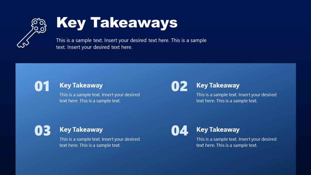 Key Takeaways Infographics Slide With Key Points Slidemodel