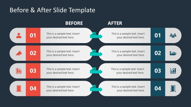 Before & After PPT Template Slide - SlideModel