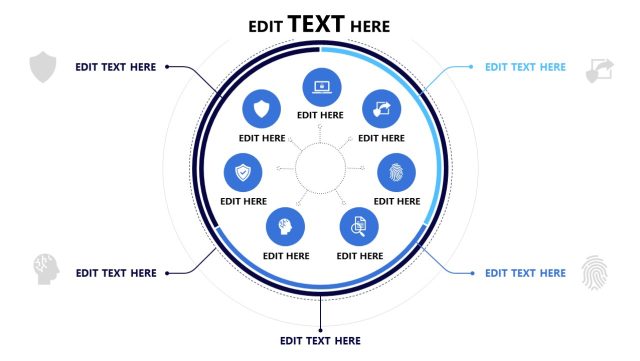 Editable Compass Diagram with Infographic Icons - SlideModel