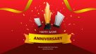 Editable Happy Work Anniversary PPT Template - SlideModel