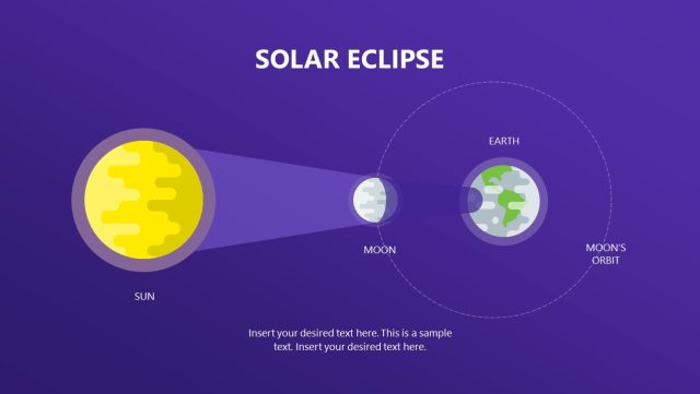 Solar Eclipse Illustration - Solar Eclipse PowerPoint Template - SlideModel