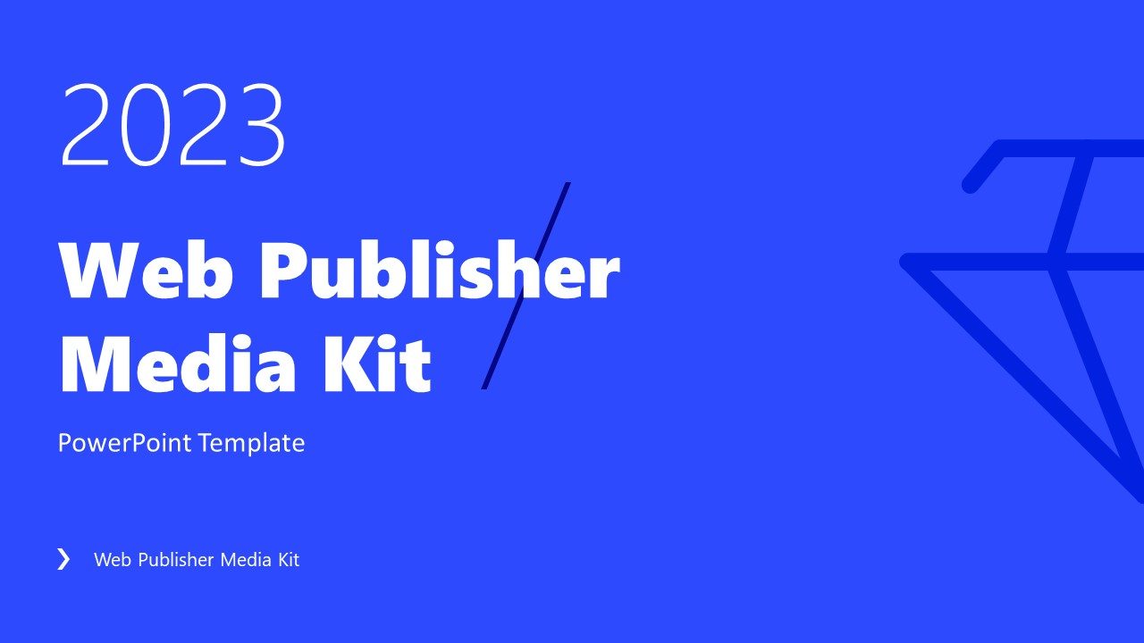 Web Publisher Media Kit PPT Template - SlideModel