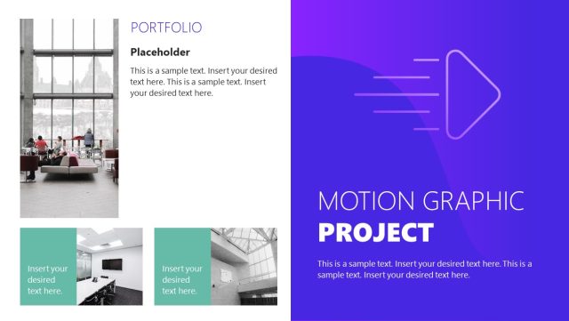 Motion Graphics Presentation Template Slide - SlideModel