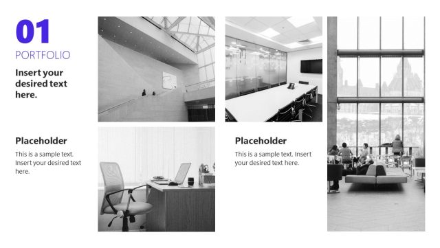 Experience Portfolio PPT Slide - SlideModel