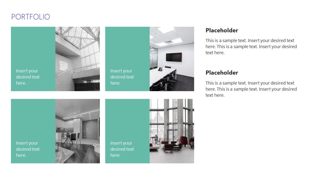 Creative Experience Portfolio Slide Template - SlideModel