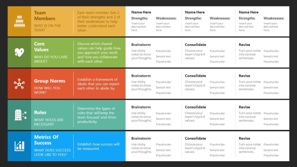 PPT Team Charter Slide Template for Presentation - SlideModel