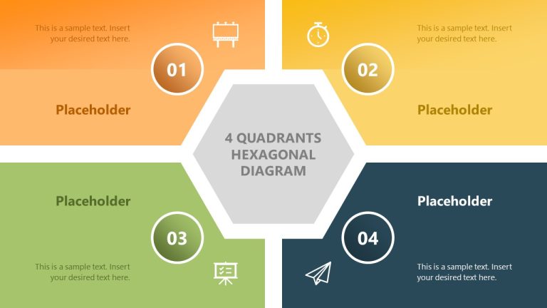 Cover Slide - Hexagonal Quadrant Diagram PPT Template - SlideModel