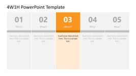 Editable 4W1H PowerPoint Presentation Template - SlideModel