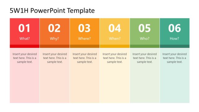 5W1H PowerPoint Presentation Template - SlideModel