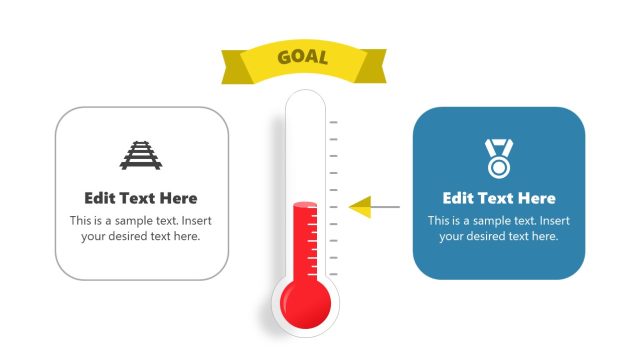Editable Fundraising Thermometer PPT Template - SlideModel