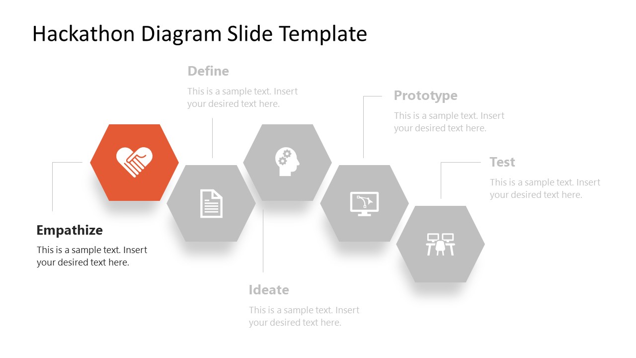 Hackathon Diagram Slide Template for PowerPoint