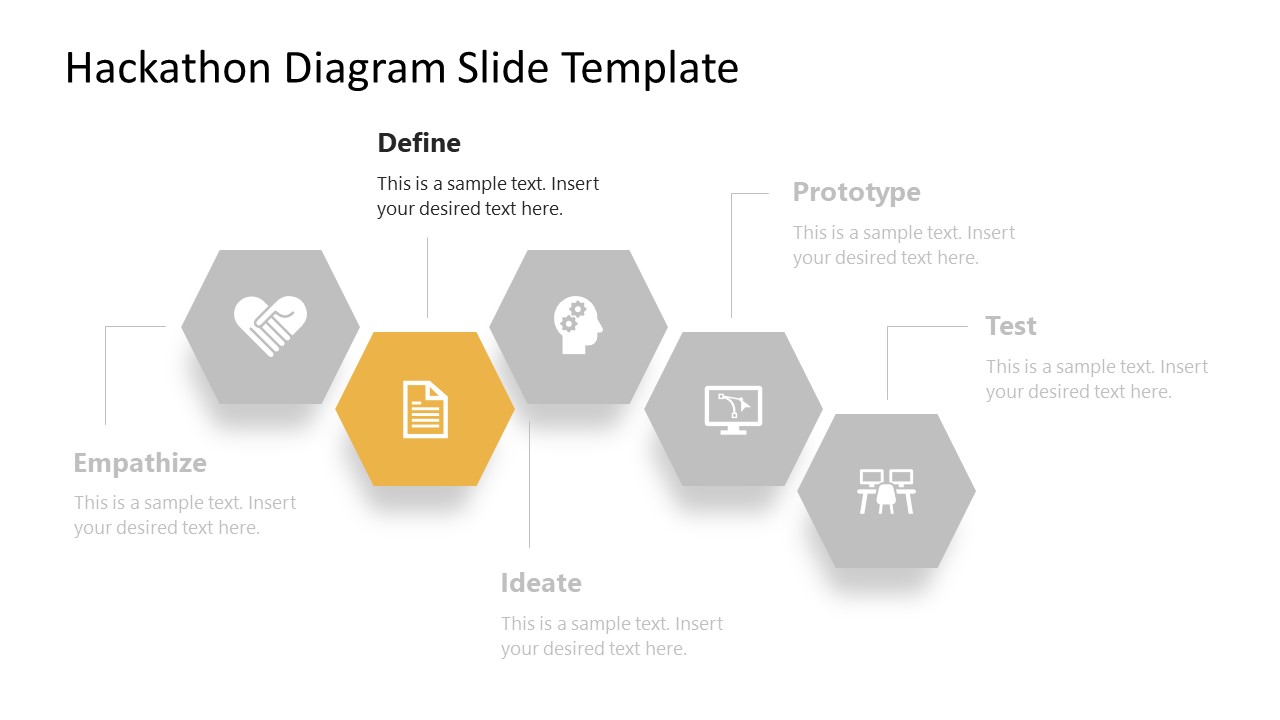 Hackathon Diagram Slide Template for PowerPoint