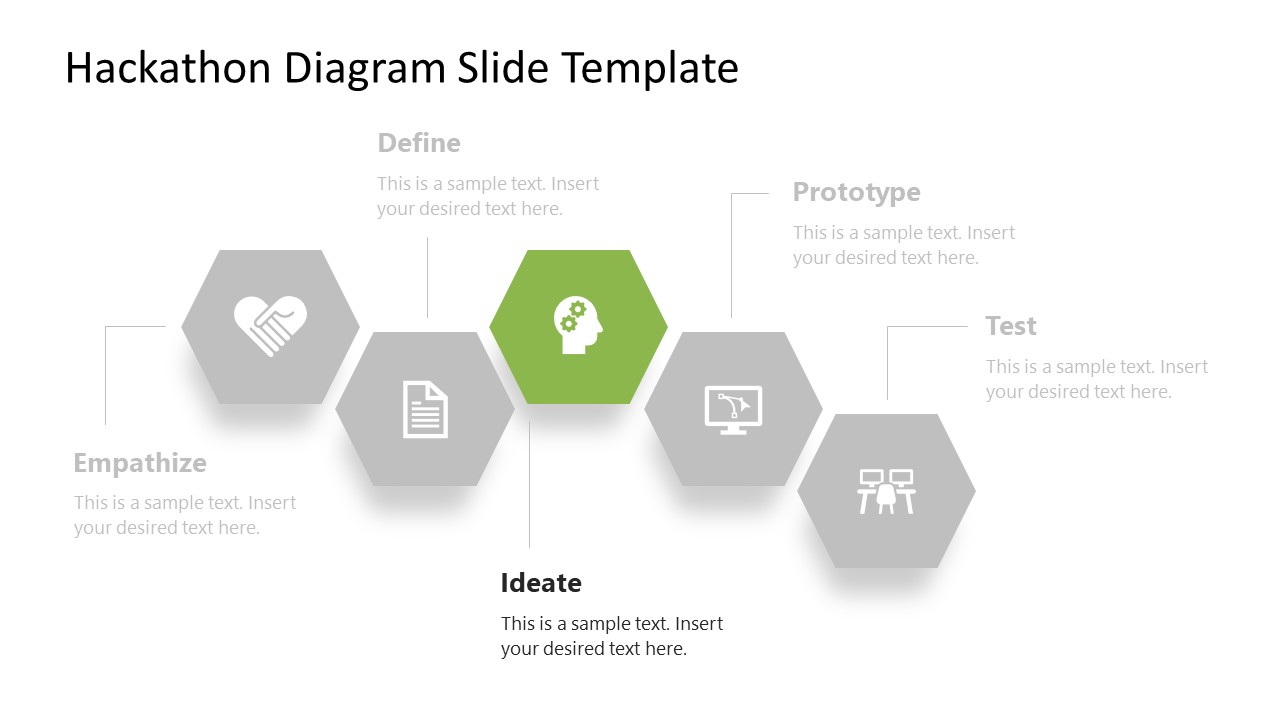 Hackathon Diagram Slide Template for PowerPoint